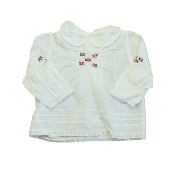 Monsoon | Shirts & Tops | Monsoon Girls White Blouse Size 62 Months ...